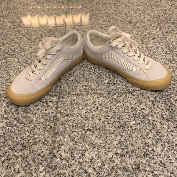 Vans | Shoes | Womens Vans Marshmallow White Gummy Shoes | Poshmark